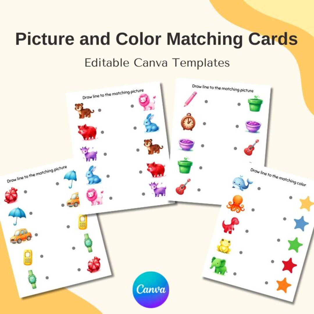 Color Matching, Pictures Matching Activity, Preschool Activities, 10 ...