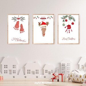 Winter Handprint Art Bundle | Christmas, Hanukkah, Snow Day Keepsakes ...