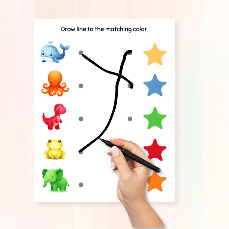 Color Matching, Pictures Matching Activity, Preschool Activities, 10 ...