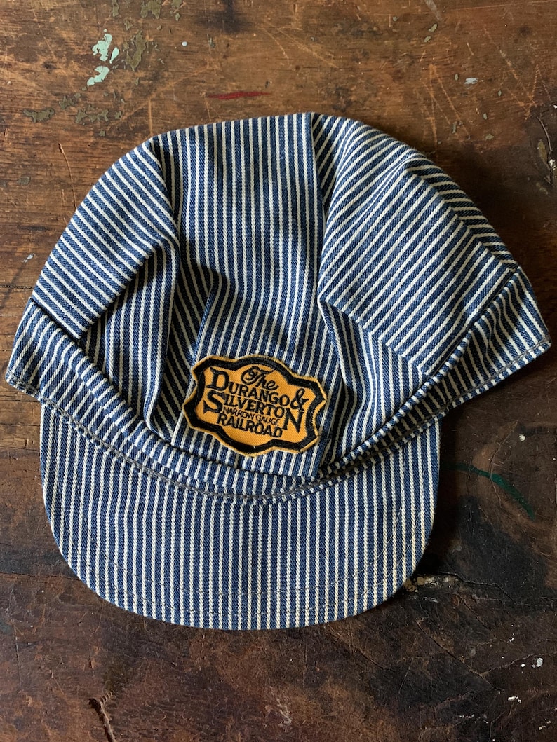 Vintage Hickory Stripe Denim Railroad Engineer Caps Hats - Lot of (5 ...