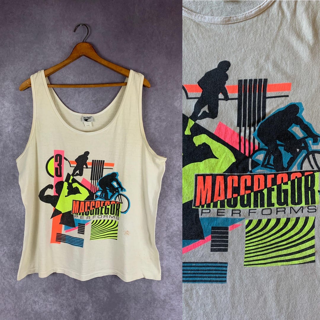 Vintage 1980s-90s Macgregor Performs Neon Sport Tank Top - Etsy