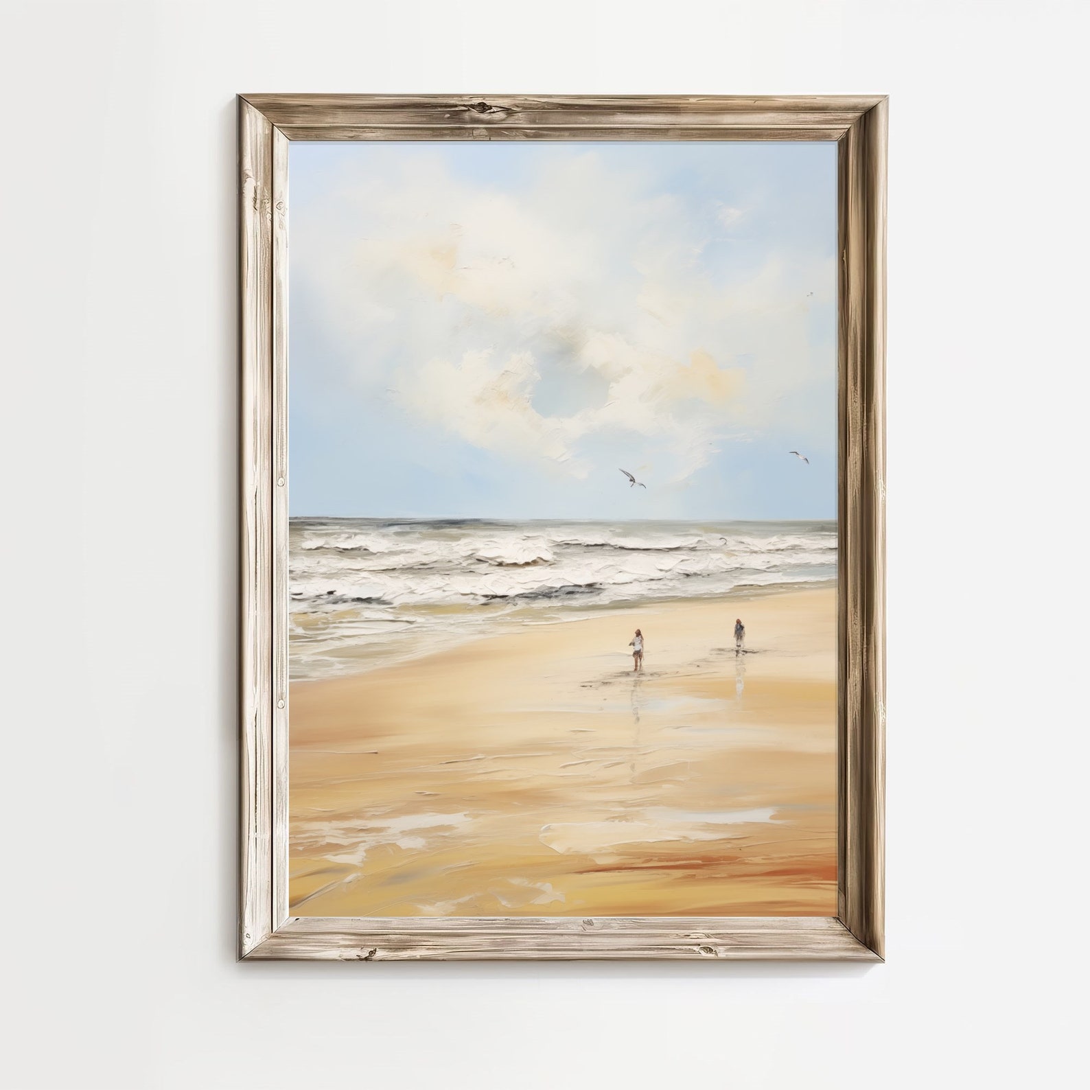Summertime at the Beach, Printable Wall Art, Beachfront Decor, Vintage ...