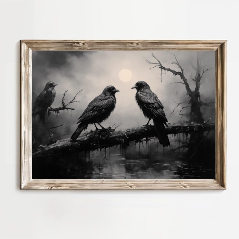 Three Crows - Etsy