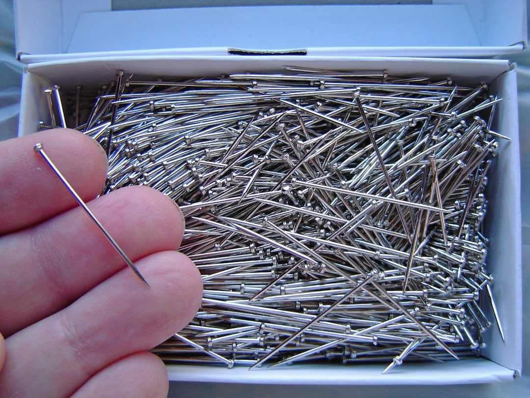Steel Straight Pins 2 Sizes 17 and 20 Half Pound Boxes FREE USA ...