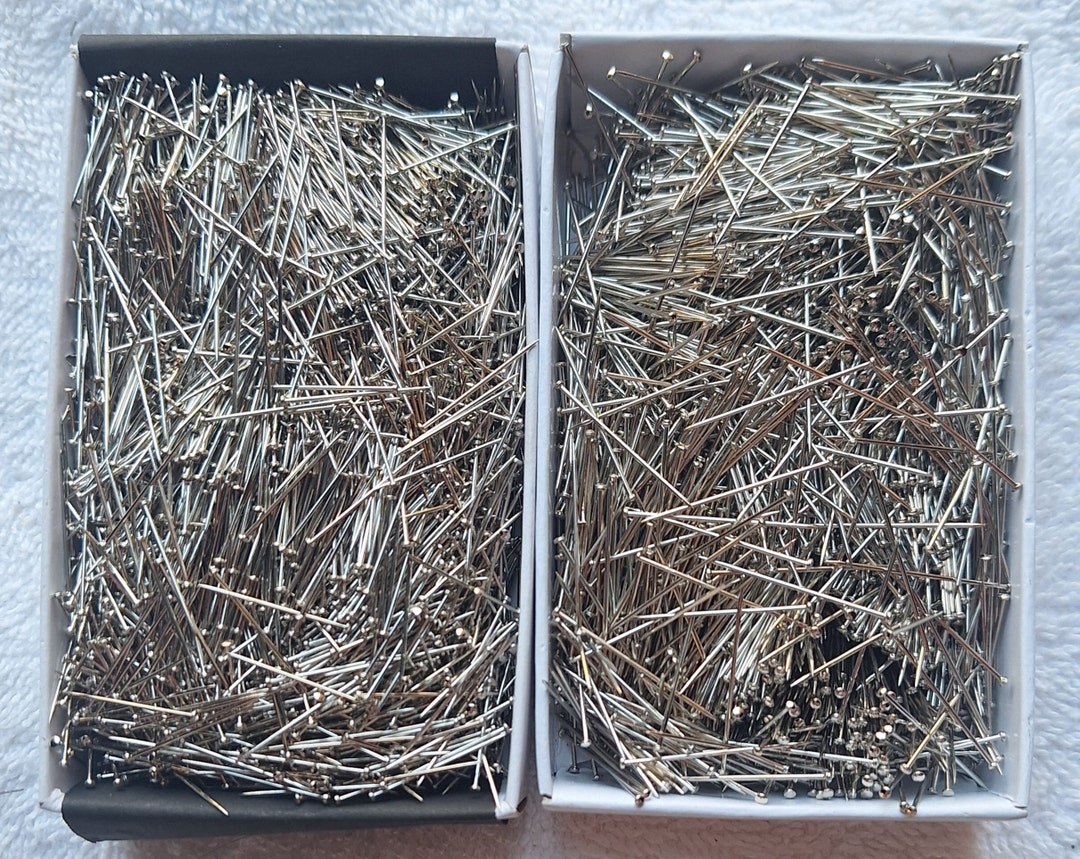 Sequin Pins for Crafts - HALF POUND Box - Choose Silver 3/4" or Silver ...