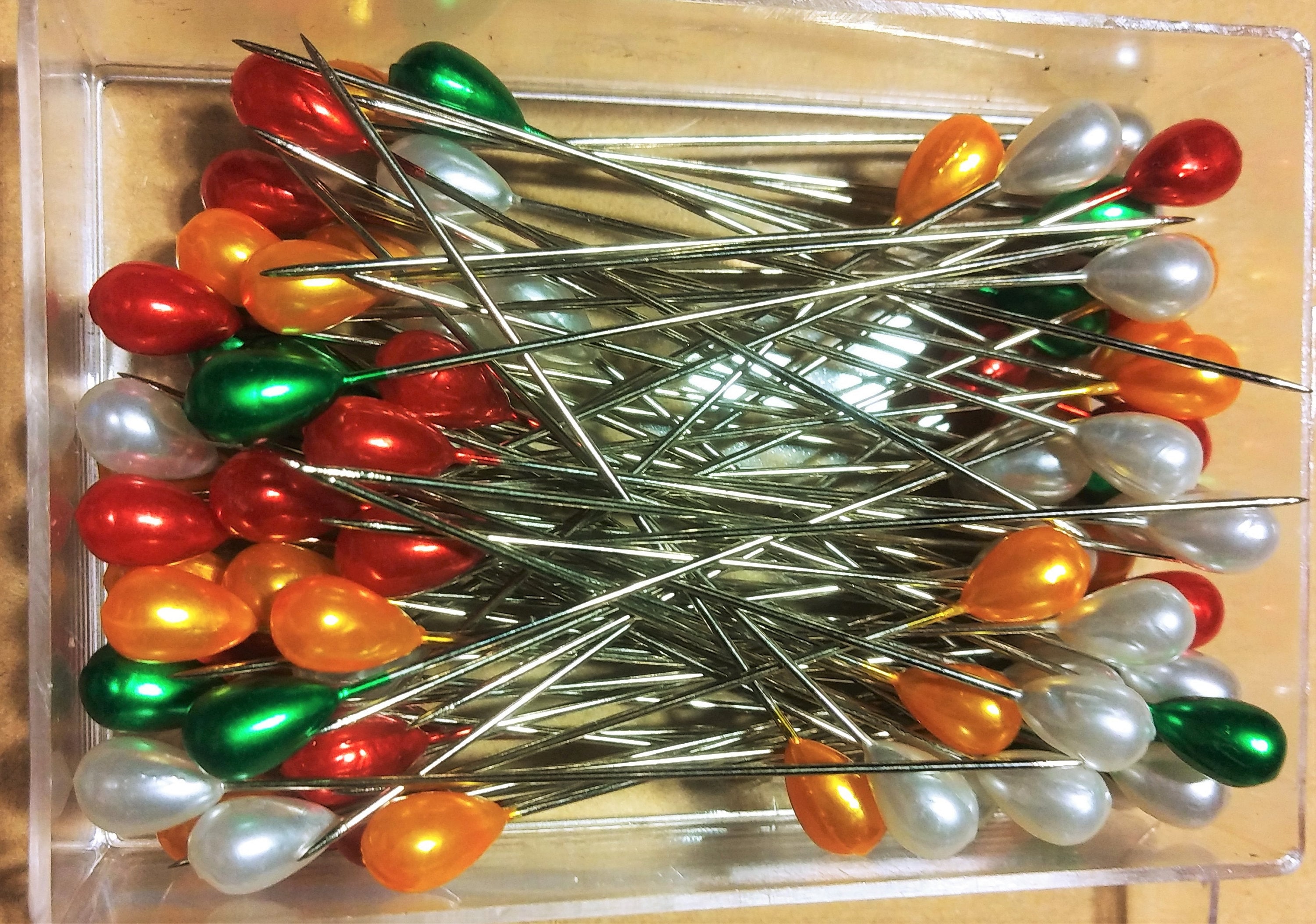 Pearl Pins Corsage Teardrop Pearl Headed Pins 2.5 | Etsy