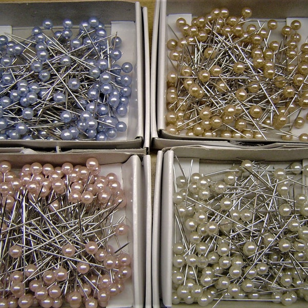 Pearl Head Pins - Etsy