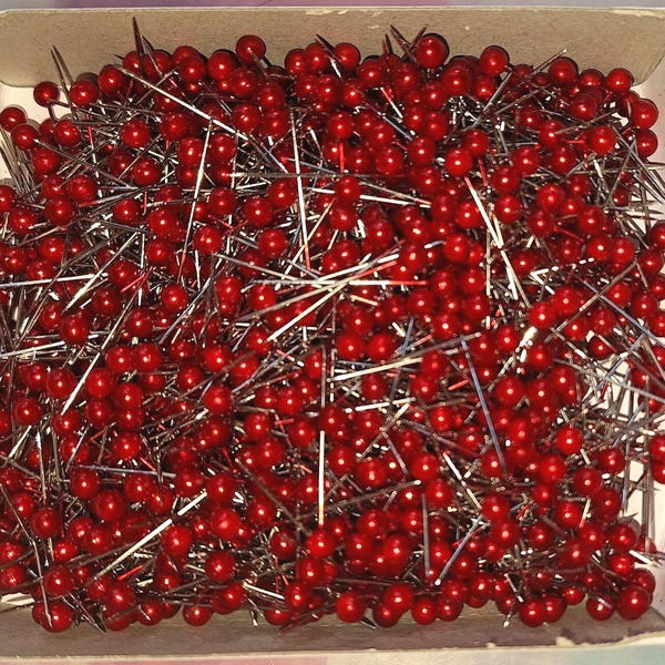 Pearl Head Pins - Etsy