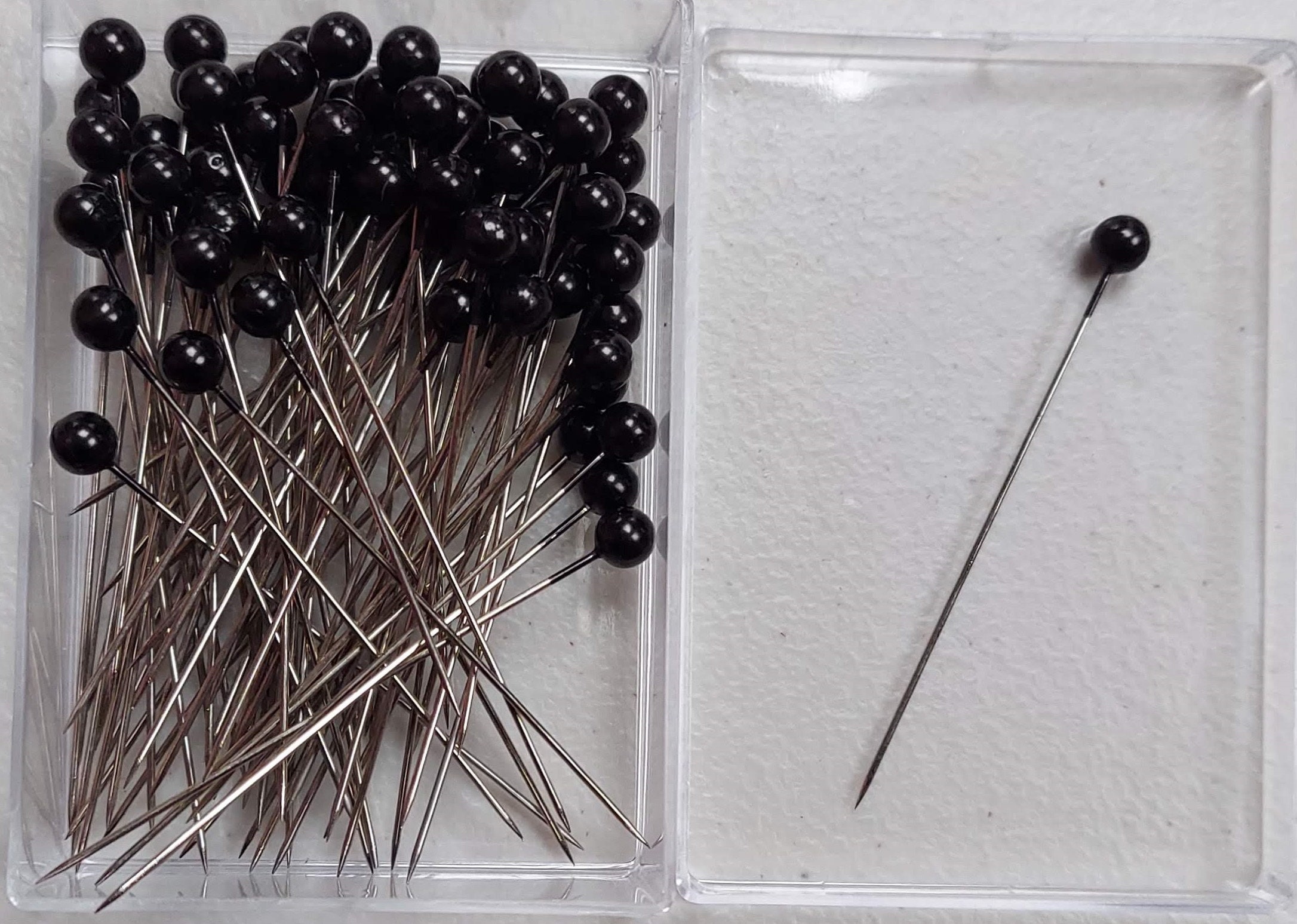 Black Pearl Craft Pins: Sharp Corsage & Hobby Pins, 4 Varieties - Etsy