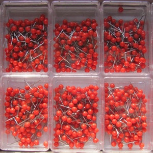 20 Boxes/ 2,000 Shiny Push Pin Map Pins Map Tacks Push Pins Travel Map ...