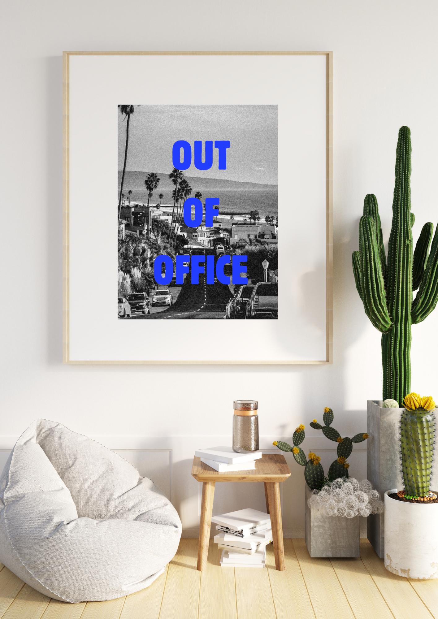 Out of Office Digital Poster, Retro Wall Print, Aesthetic Beachy Poster ...