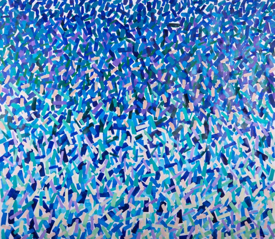 Original Painting 60"x60" Large Square Canvas Art Abstract Painting by ...
