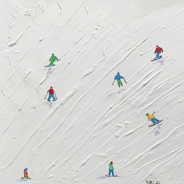 Werner Bronkhorst Ski Painting - Etsy