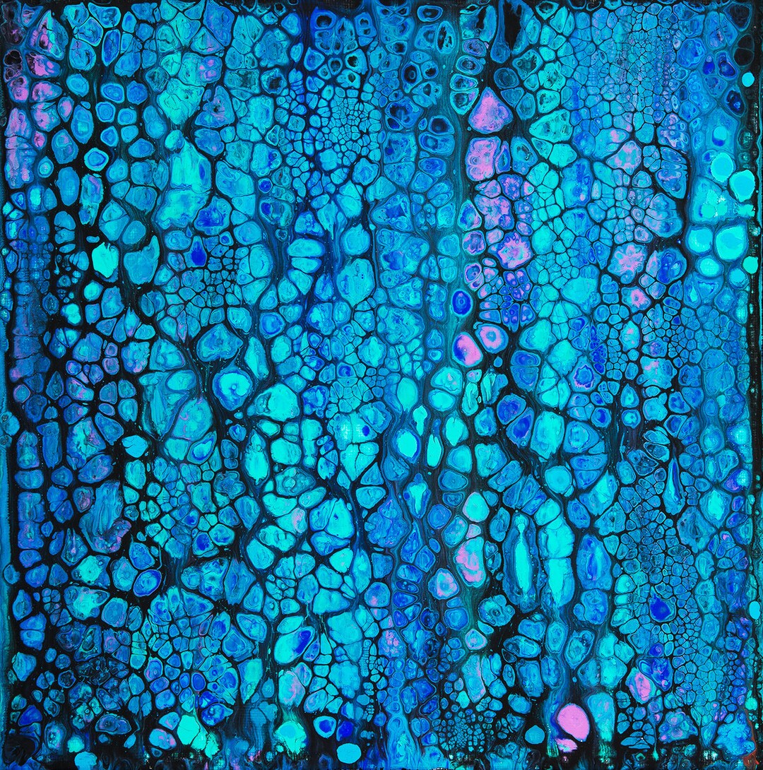 Digital Download Abstract Art Blue Turquoise Original Artwork Wall Art ...