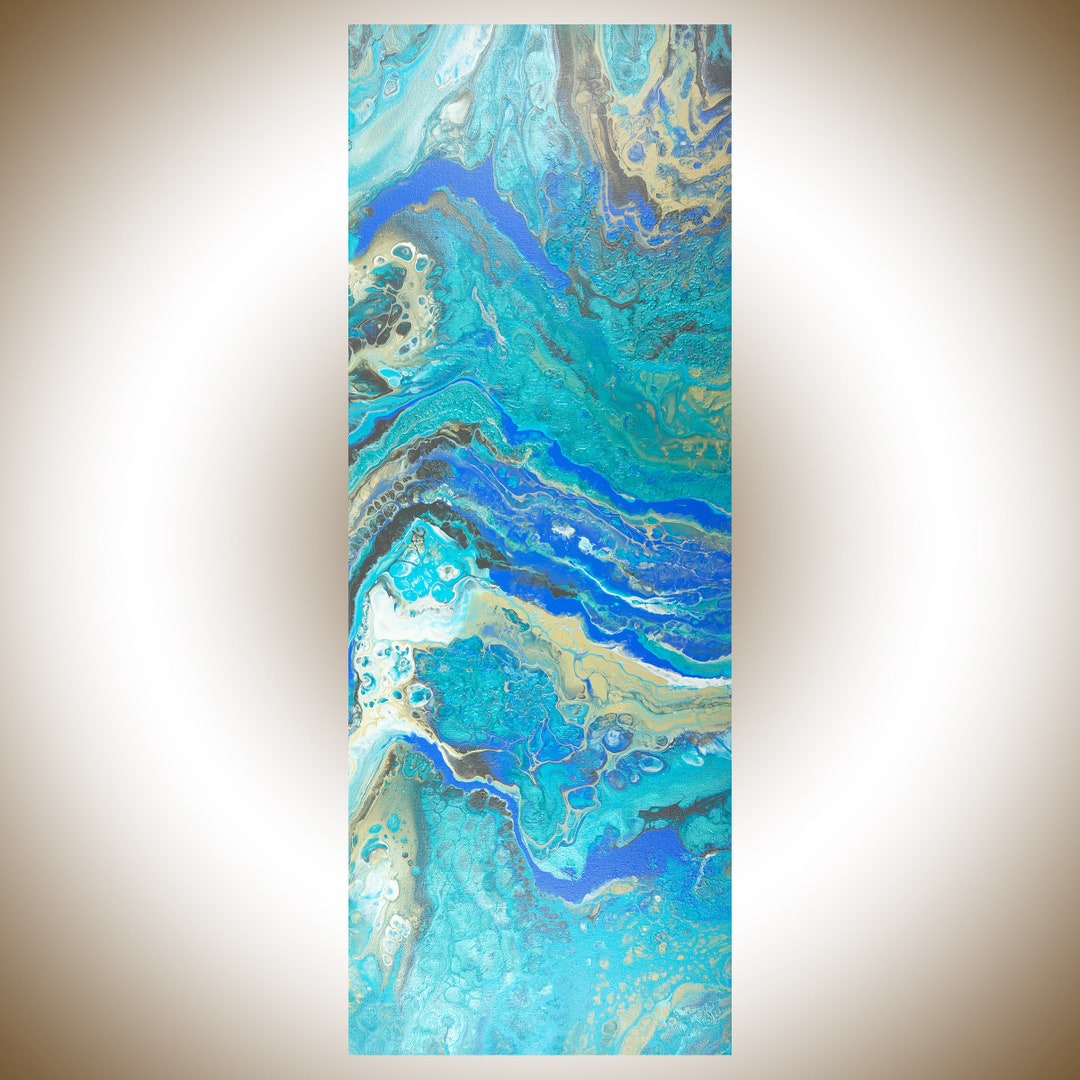 Vertical Painting 48 Modern Abstract Canvas Art Gift for Her Gift for ...