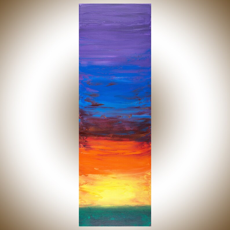 Sunset Painting Contemporary Art Original Artwork Canvas Art - Etsy