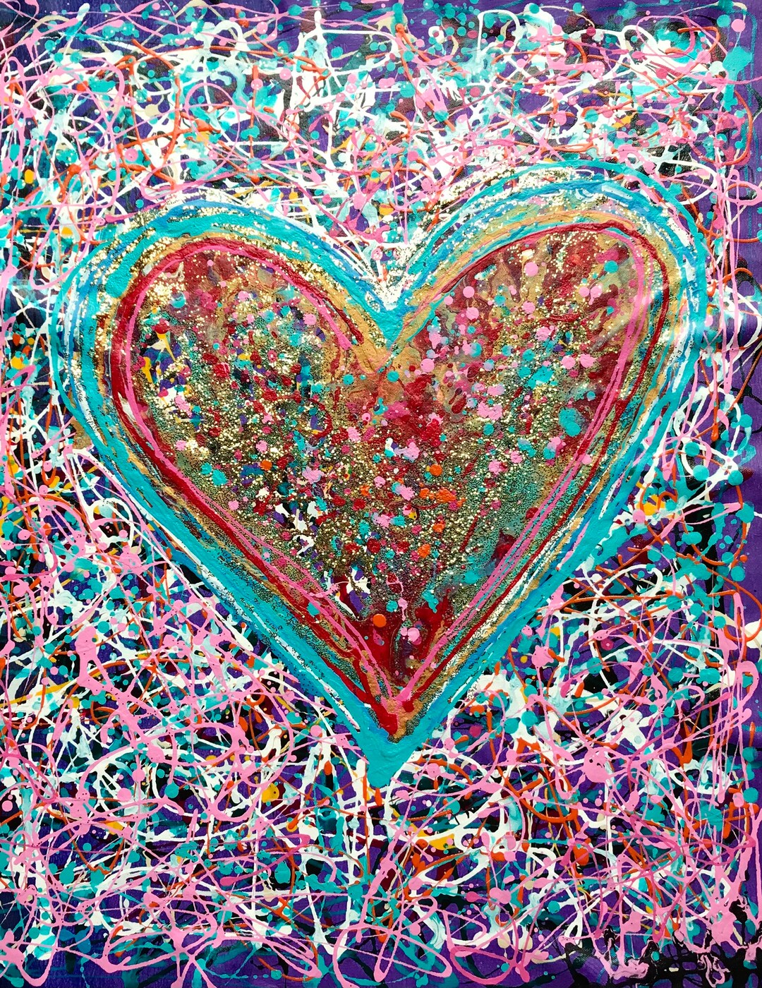 Abstract Painting, Love, Colorful, Street Art, Hand-painted, Abstract ...