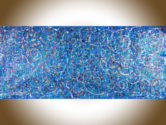 Jackson Pollock Dipinti Pali Blu