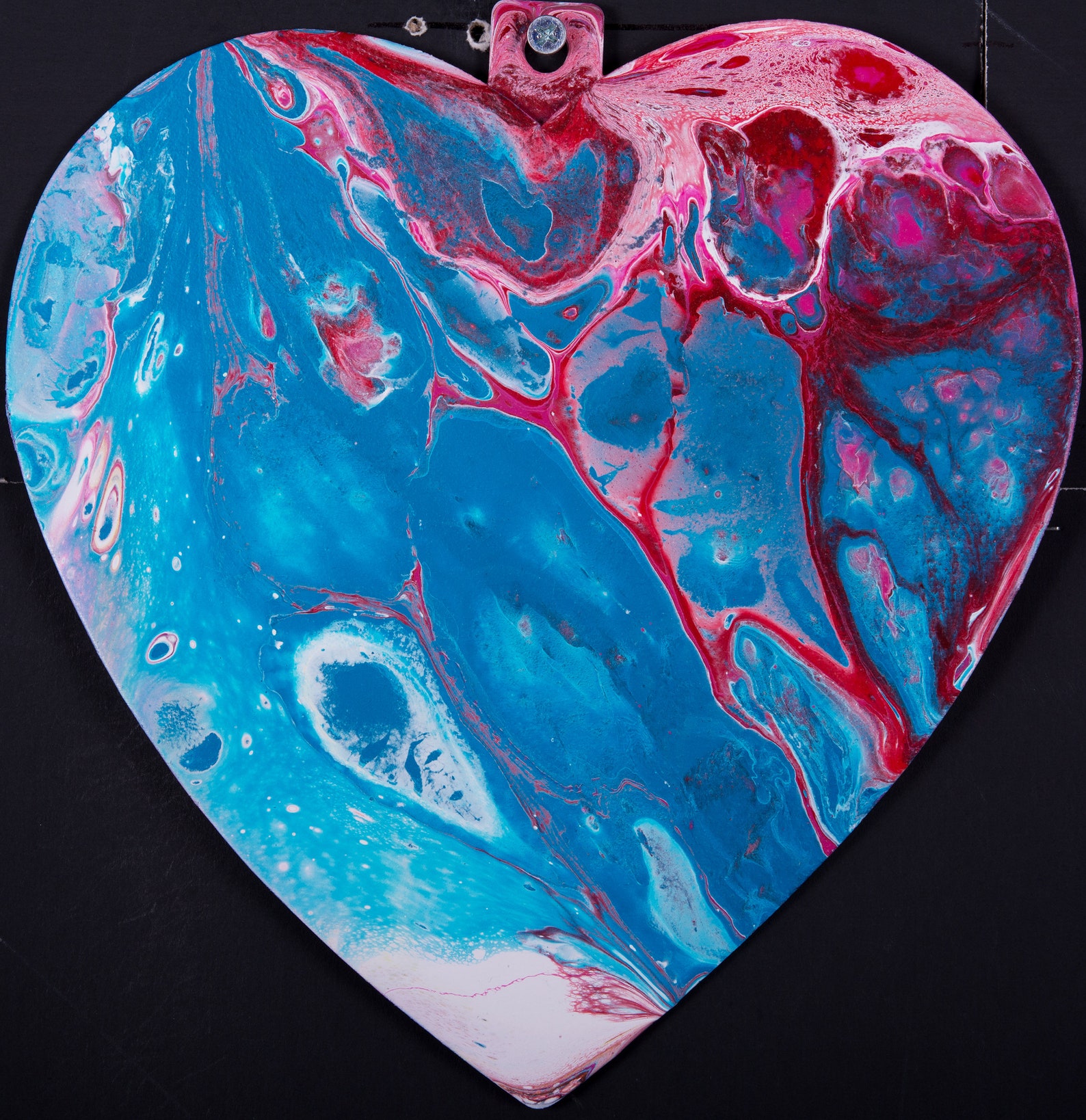 Heart Shaped Painting Wooden Heart Wall Art Wall Decor Wall - Etsy