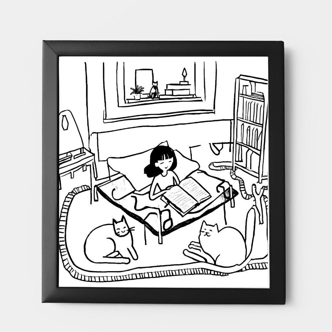 Treat Yourself Doodle- 3 Doodle Art Prints, Mental Health, Peace With ...