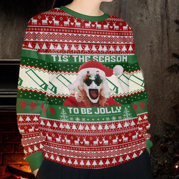 Terrifier Christmas Sweater - Etsy