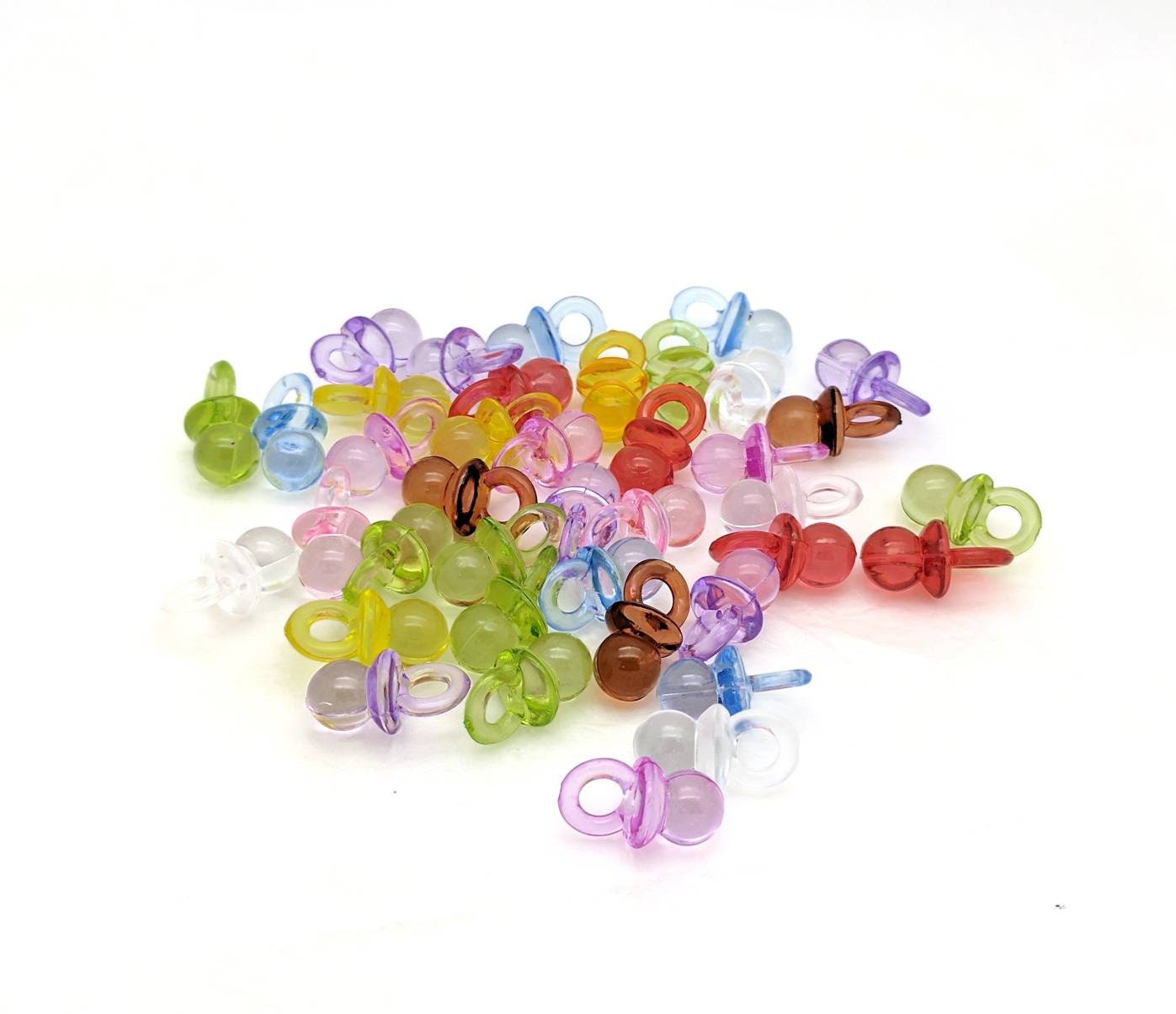 50pcs. Acrylic Mini Pacifier Baby Shower Party Favors in Bulk | Etsy