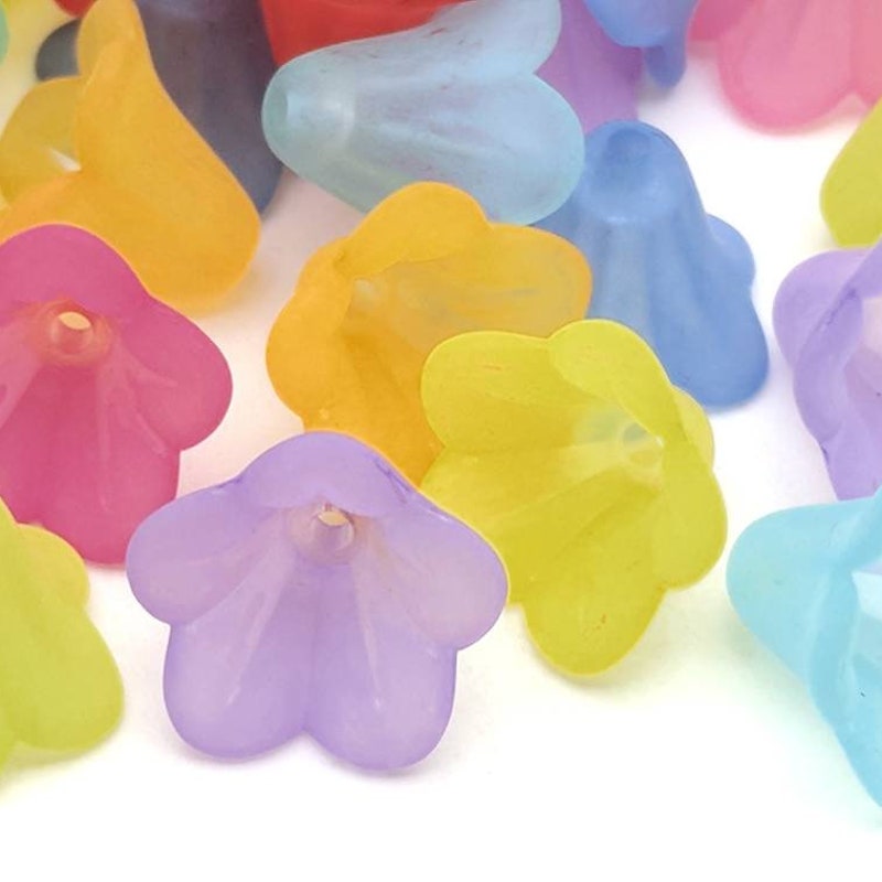 Acrylic Flower Beads - Etsy