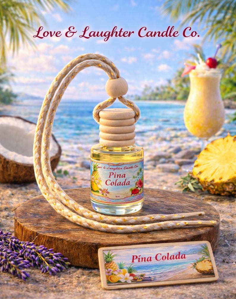 Tropical Car Diffuser 4-pack: Hawaiian Hibiscus, Pina Colada Scents - Etsy