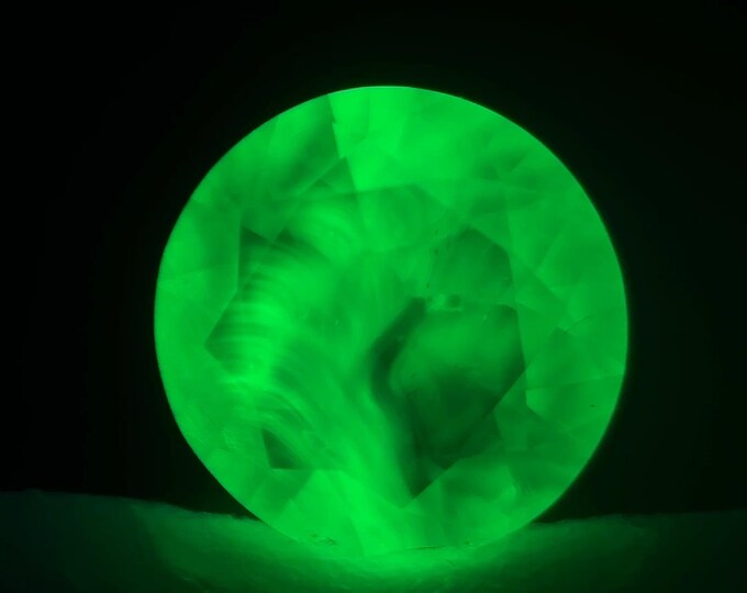 Hyalite Opal – Natural Translucent Gem With UV Fluorescence -faceted ...
