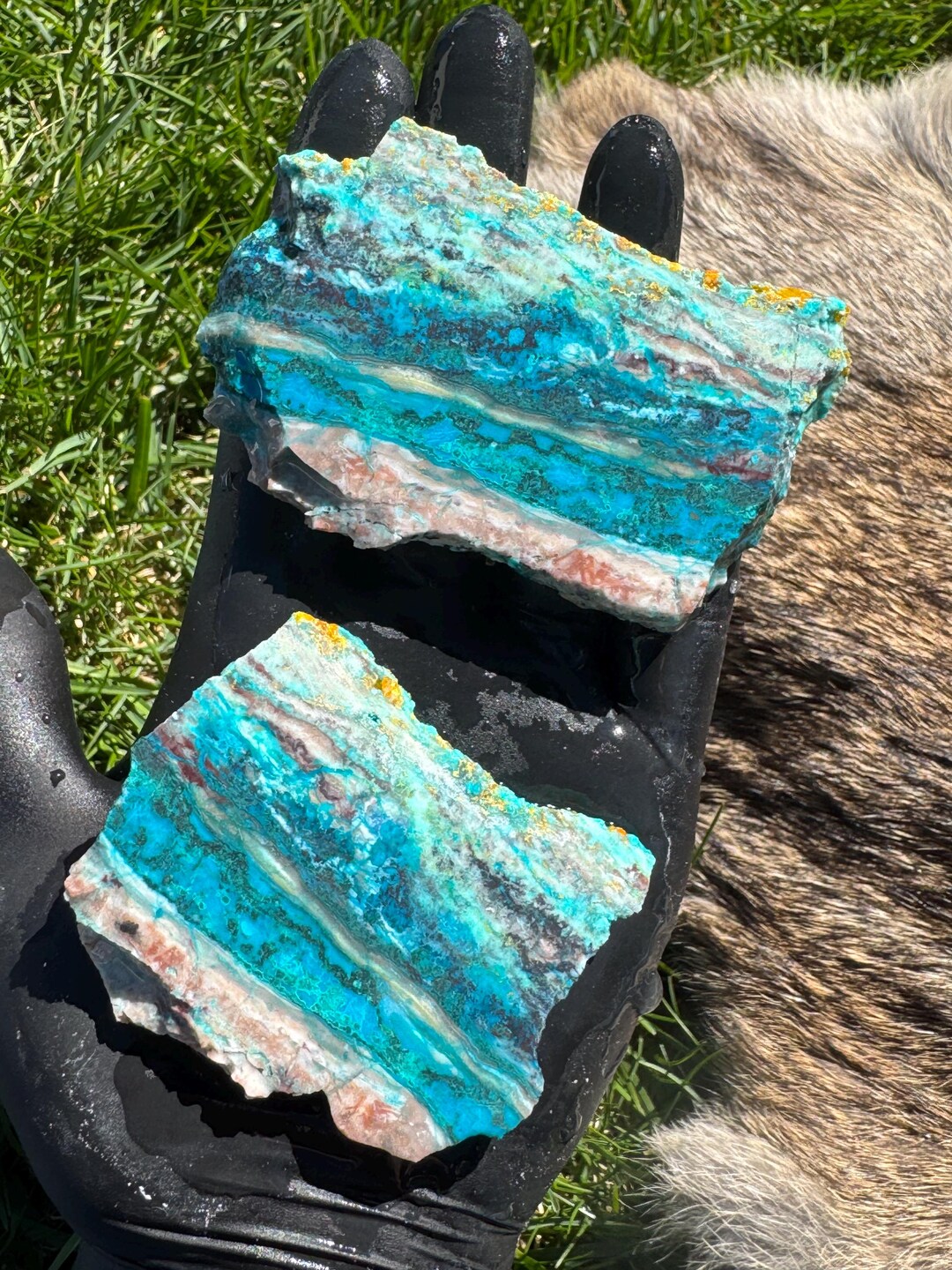 Arizona Blue Silicated Chrysocolla Slabs - Etsy