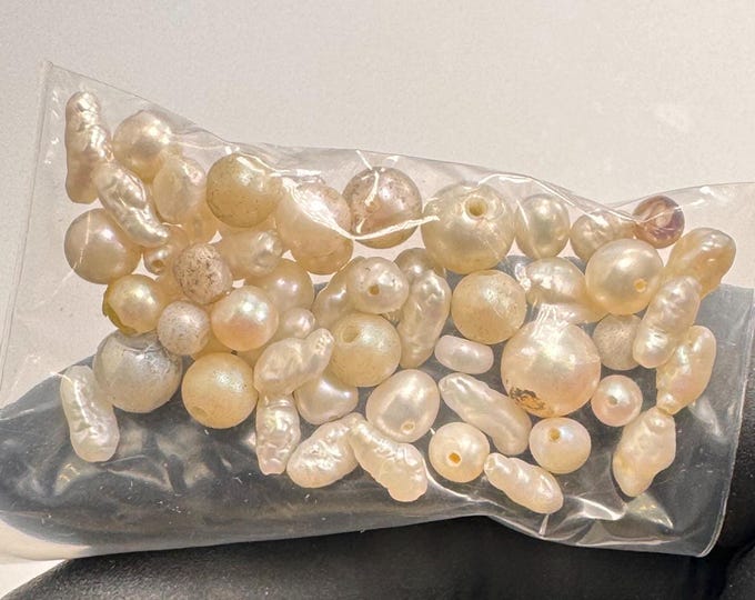 Loose Pearls – Reclaimed From Vintage Gold Jewelry (6g) - Etsy
