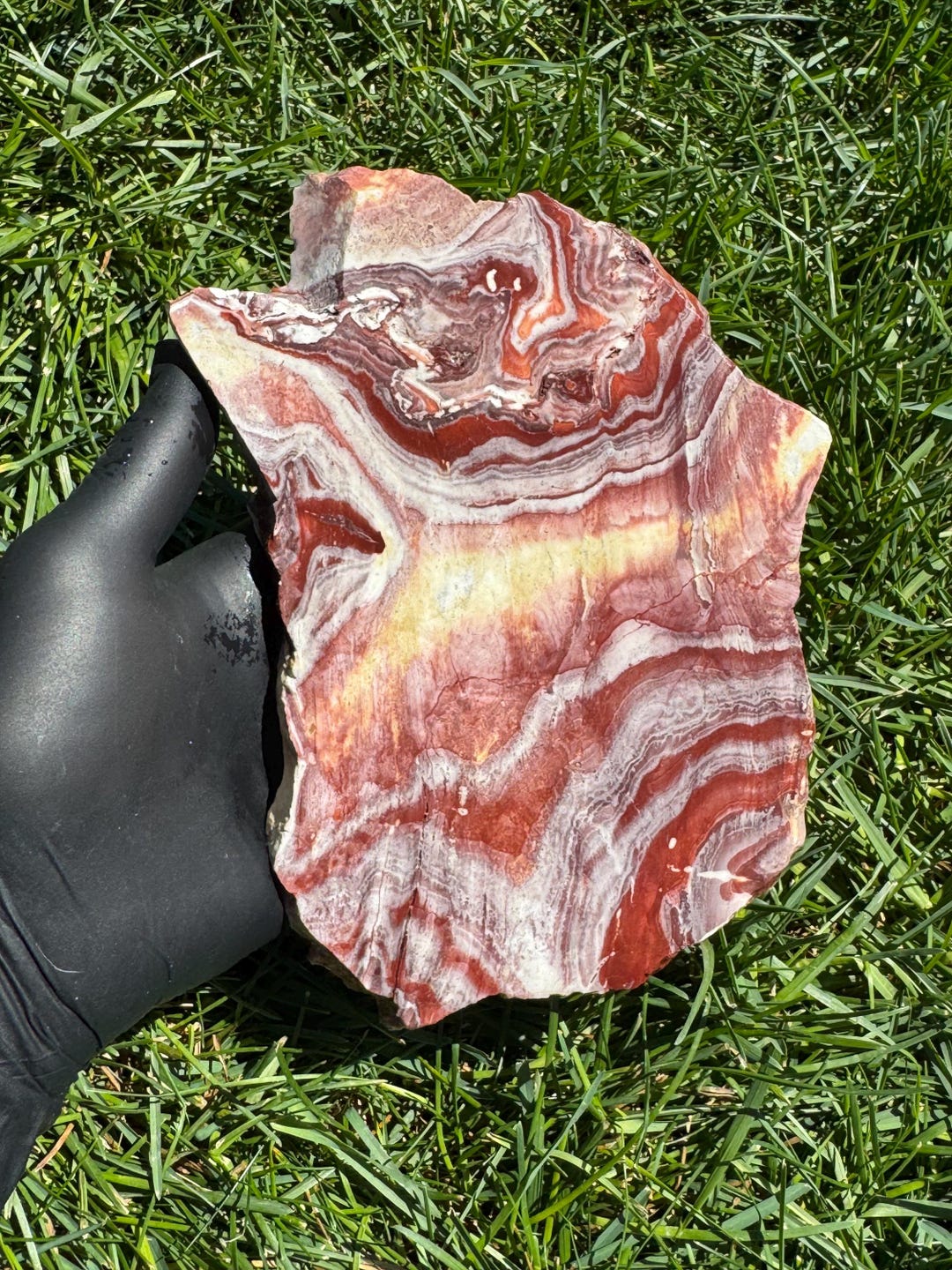 Strawberries and Cream Jasper (nevada, USA) Lapidary Slab - Etsy