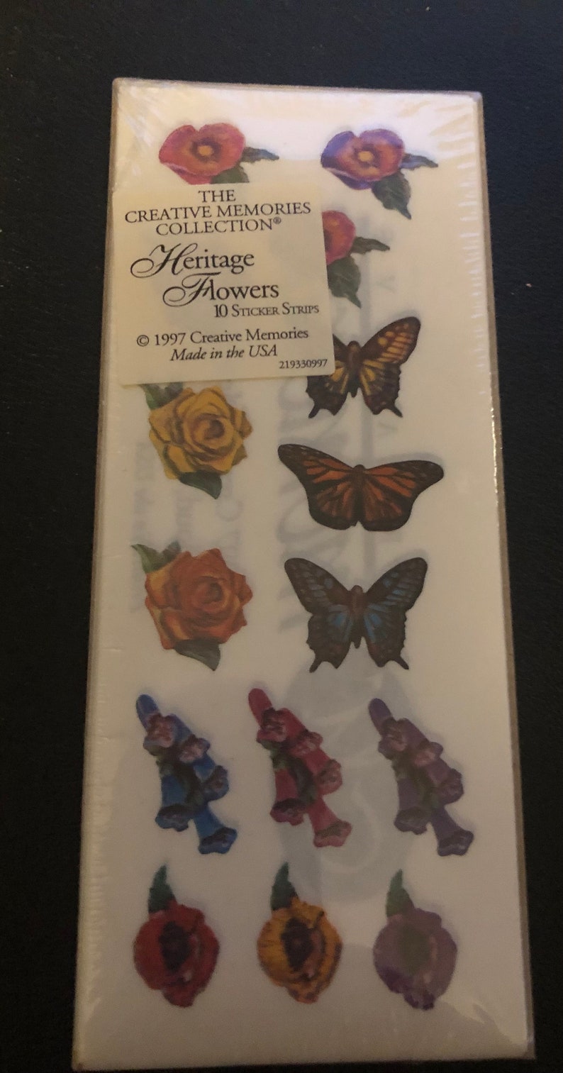 Stickers “heritage Flowers” 10 Strips Creative Memories - Etsy