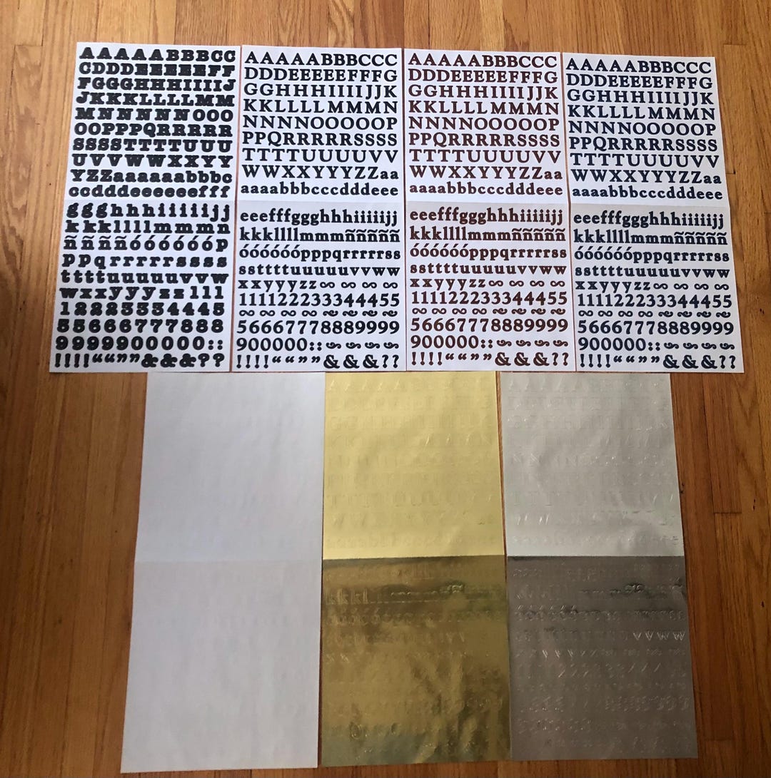 Large ABC Sticker Sheets and Numbers Creative Memories Set Comes With 2 ...