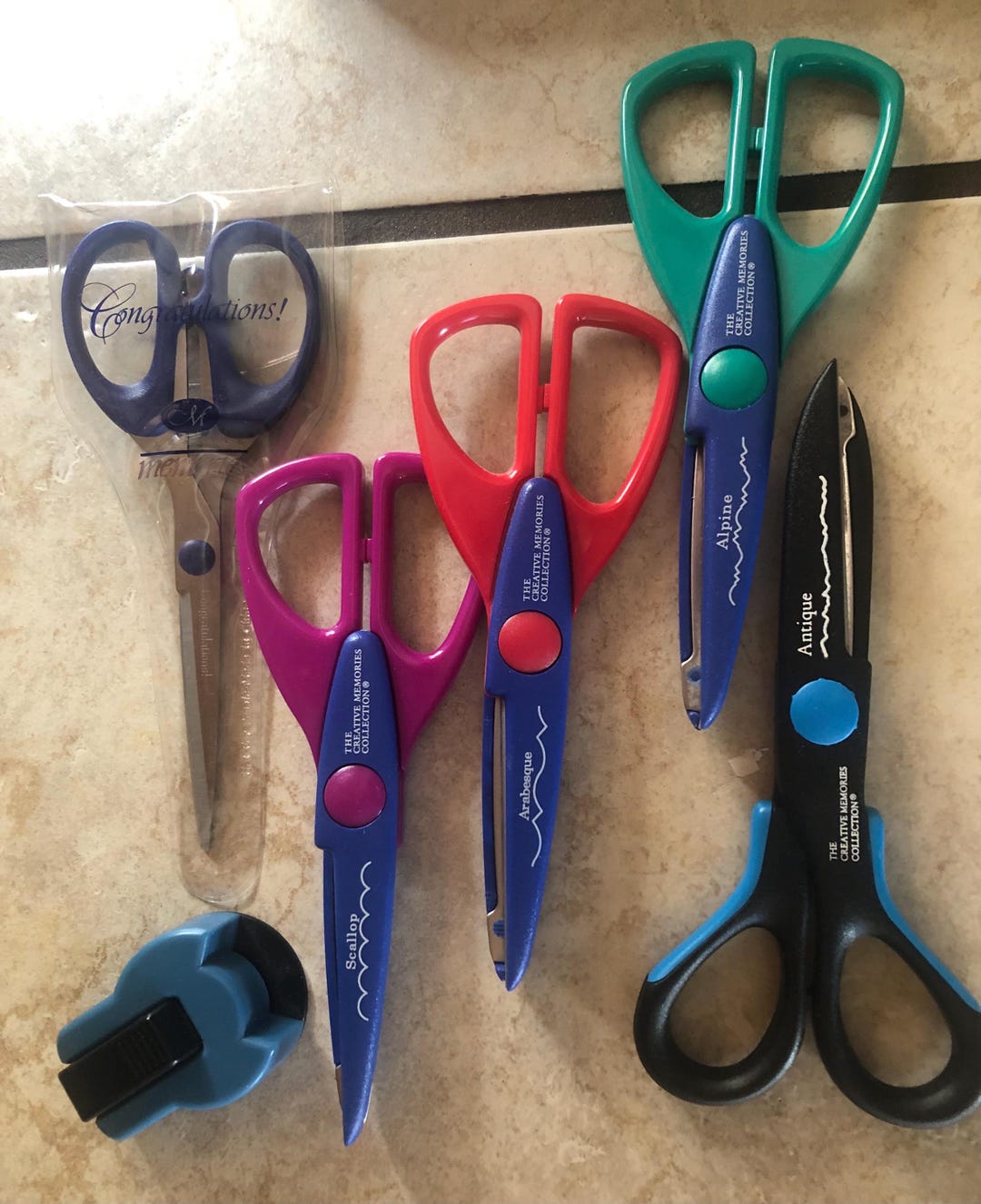 Scissors Lot of 5 for Card Making and Scrapbooking and Corner Cutter ...