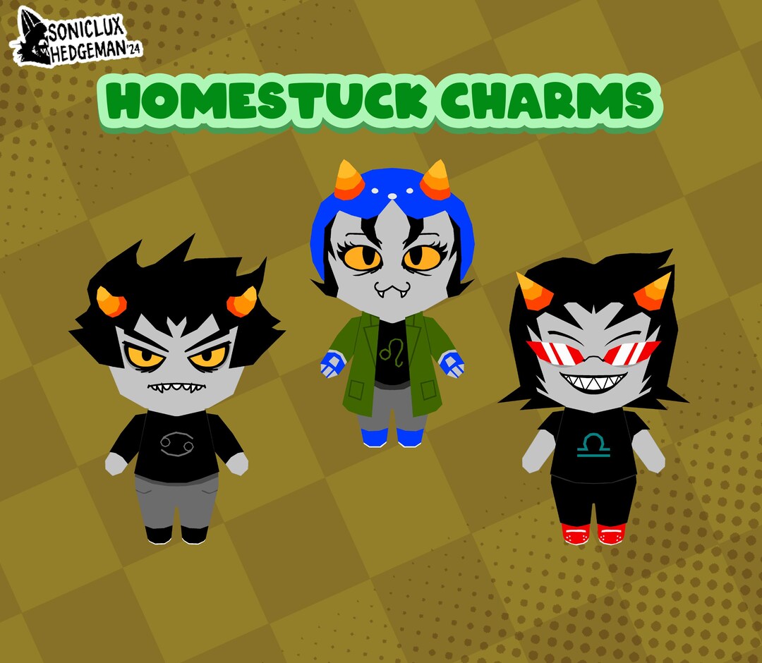 Low Poly Lil Trolls (set 1) - Karkat/terezi/nepeta - Homestuck Acrylic ...