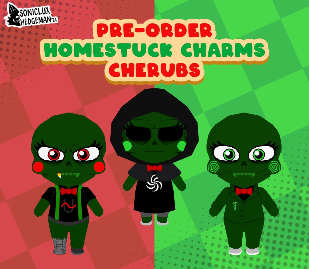PRINT ON DEMAND | Homestuck Low Poly Lil' Cherubs Acrylic Keychain ...