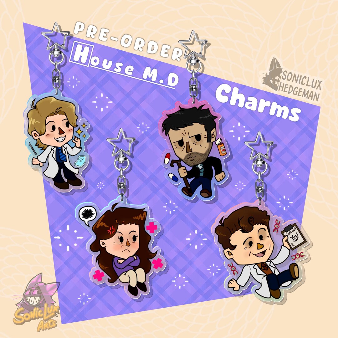 PRINT ON DEMAND | House M.D Chibi [~70mm] Acrylic Keychains (house ...