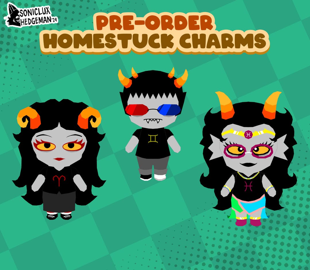 PRINT ON DEMAND | Low Poly Lil Trolls (set 2) - Vriska/tavros/eridan ...