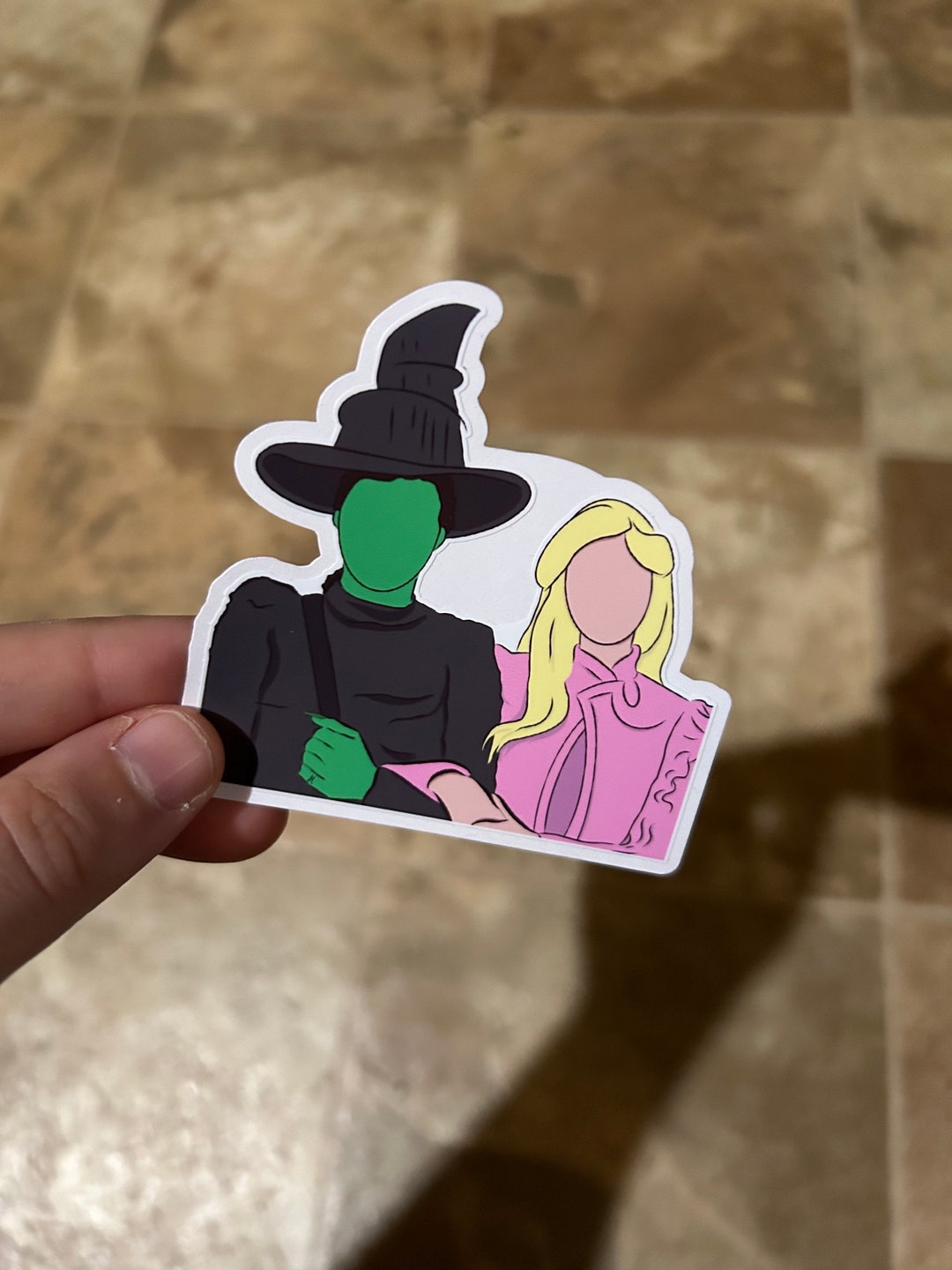 Wicked Glinda and Elphaba Sticker! - Etsy