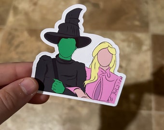 WICKED STICKER Unlimited Elphaba and Galida Sticker - Etsy