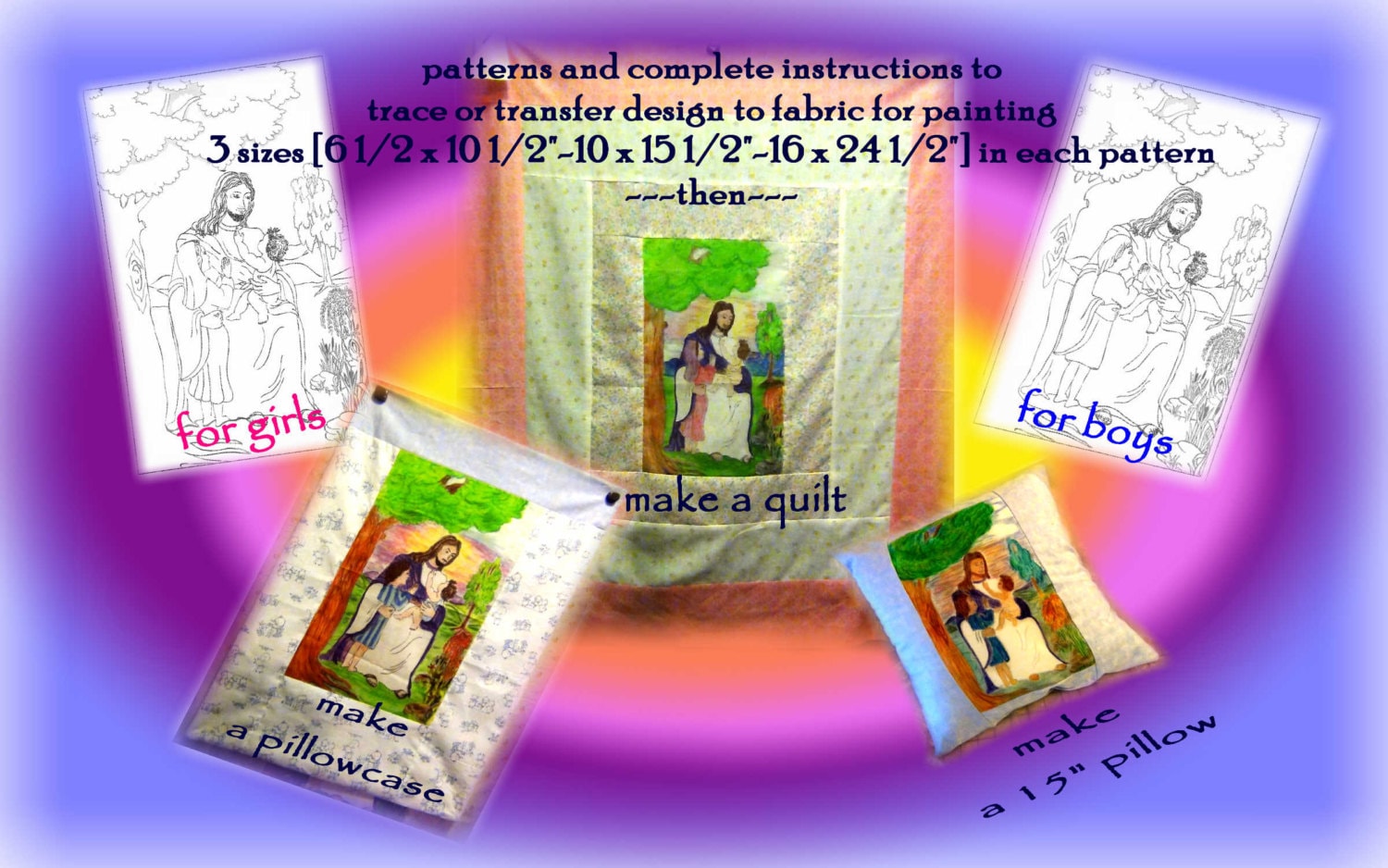 JESUS LOVES Me-girl's Quilt Pattern - Etsy