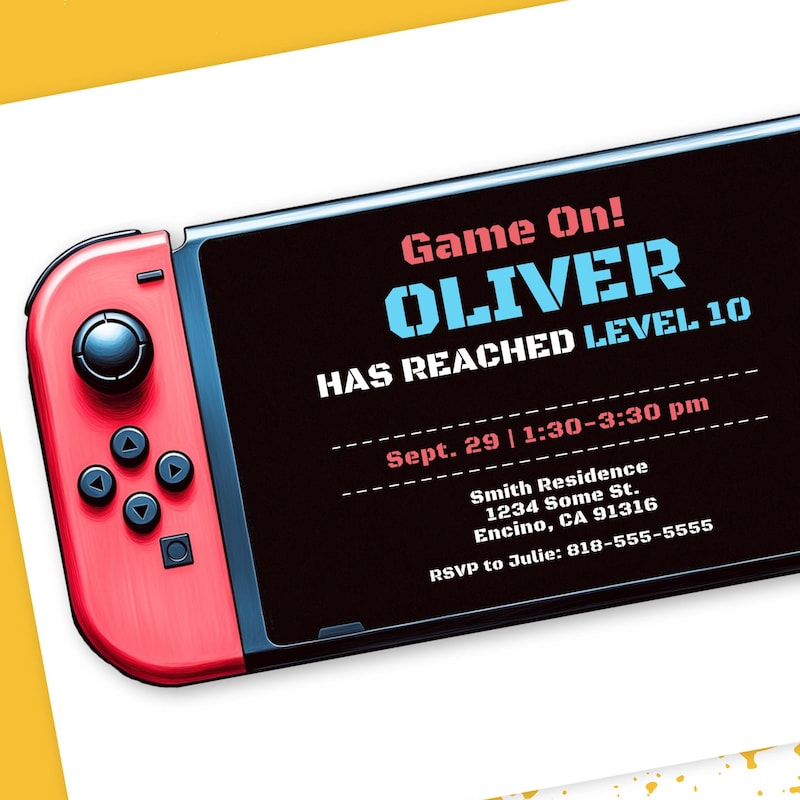 Nintendo Birthday Card - Etsy