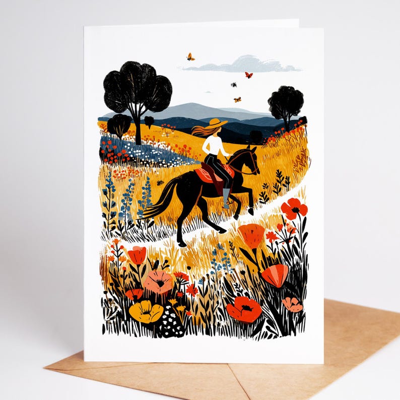 Equestrian Greeting Cards Set of 10 | Horse Lover Gifts | Equestrian ...