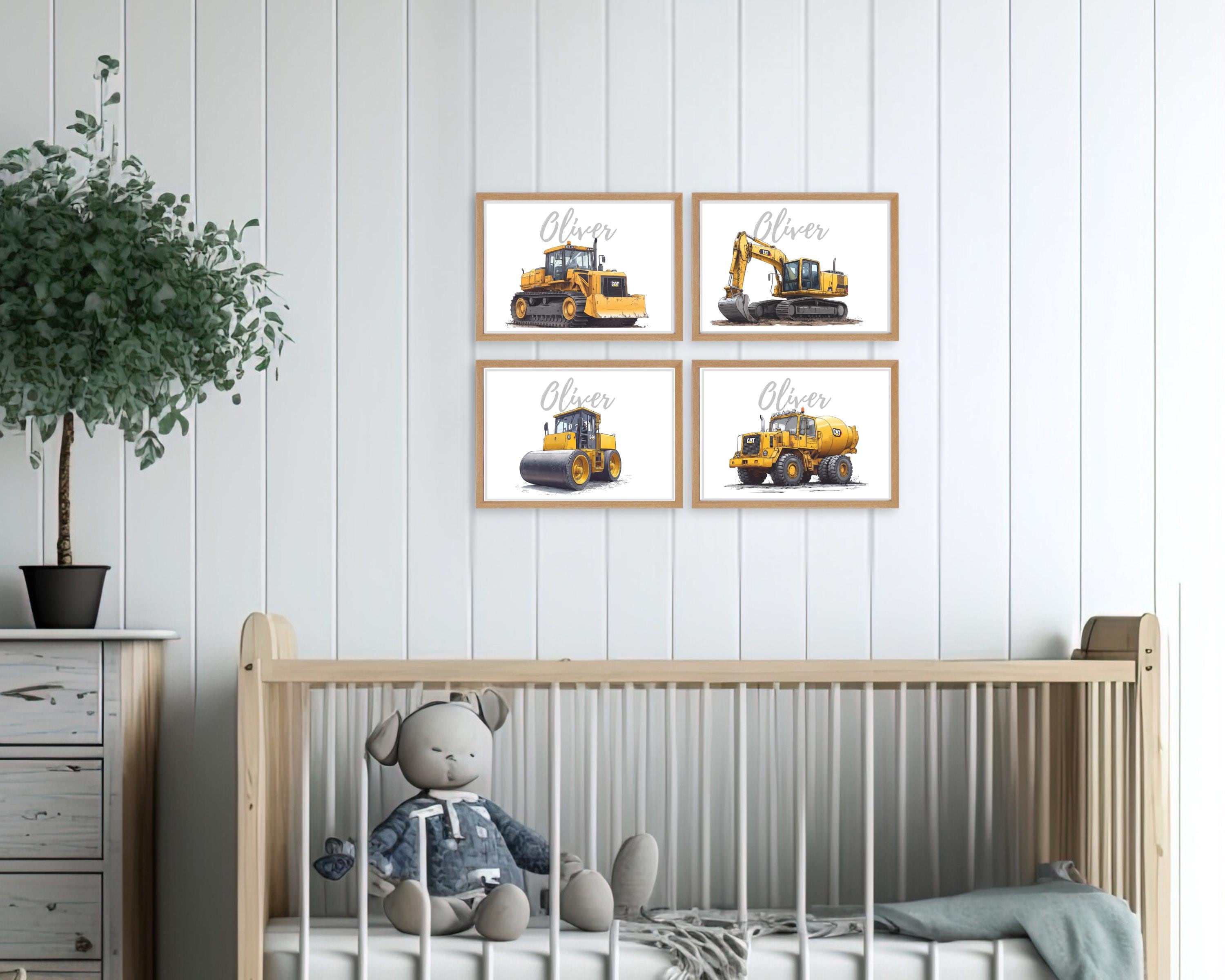 Bulldozer Print: Construction Vehicle Wall Art for Boys Room - Etsy
