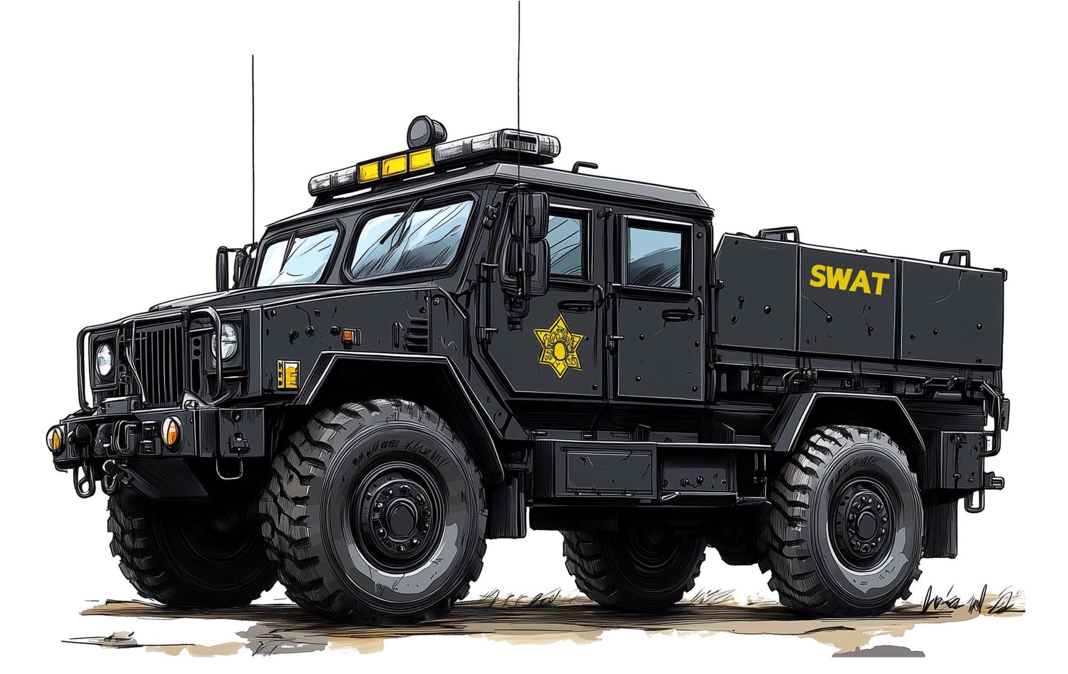 Editable SWAT Birthday Invitation: Police Party Theme (digital Download ...