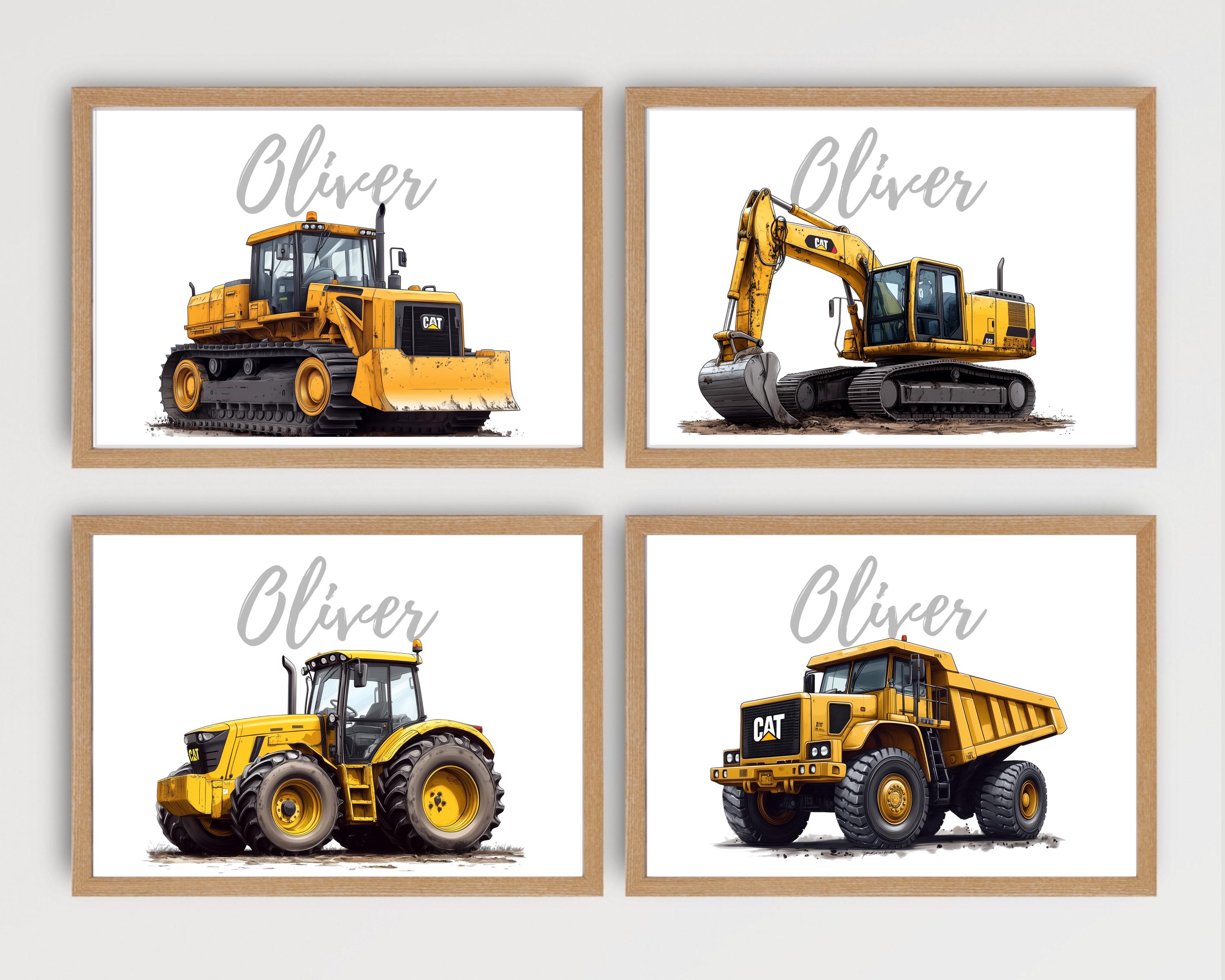 Bulldozer Print: Construction Vehicle Wall Art for Boys Room - Etsy