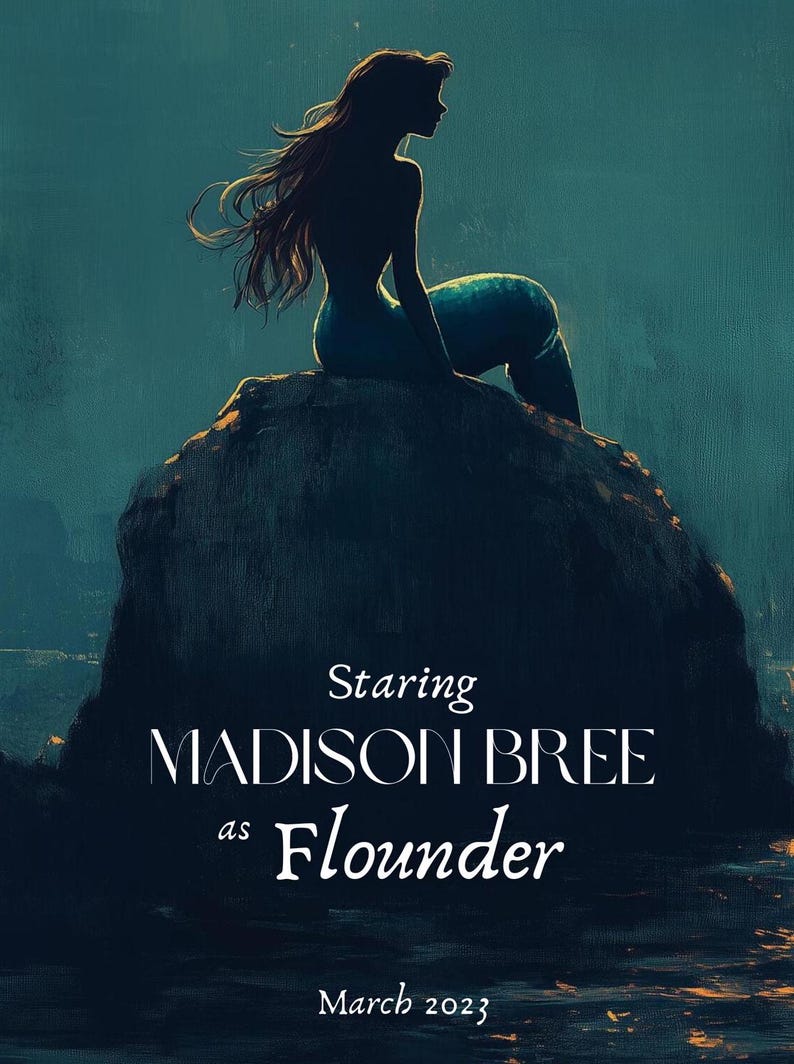 Custom 'the Little Mermaid' Theater Poster for Kids | Personalized Play ...