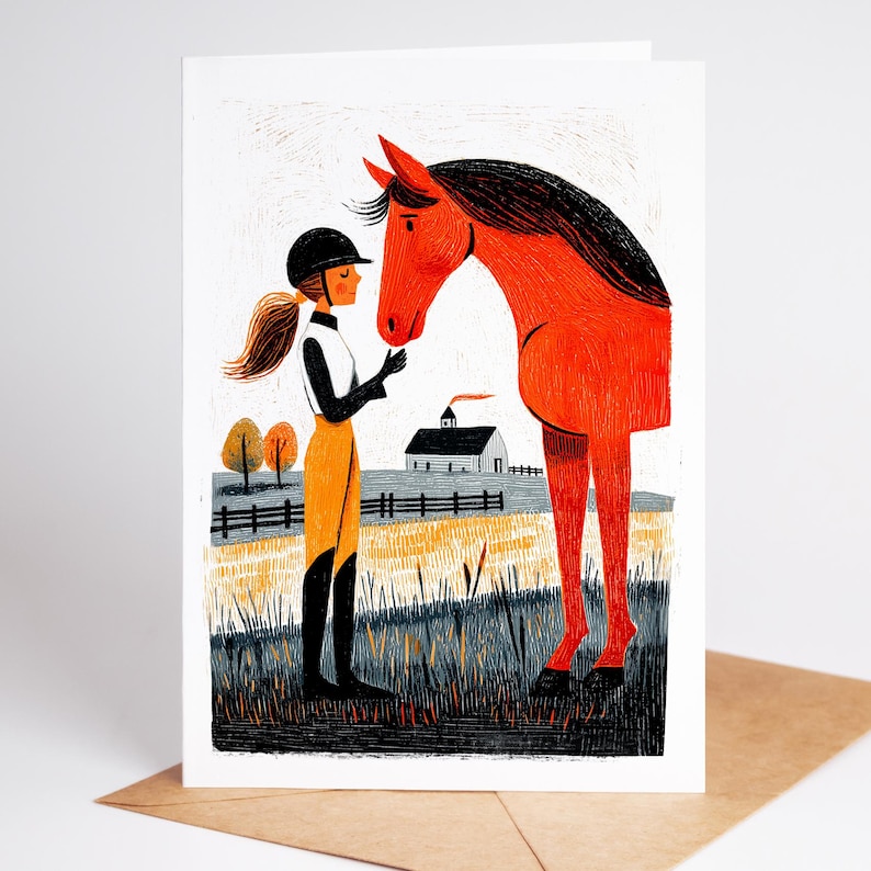 Equestrian Greeting Cards Set of 10 | Horse Lover Gifts | Equestrian ...