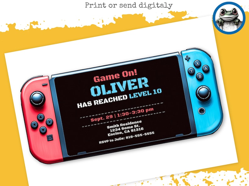 Plantilla de invitación de cumpleaños para jugadores, invitación ...